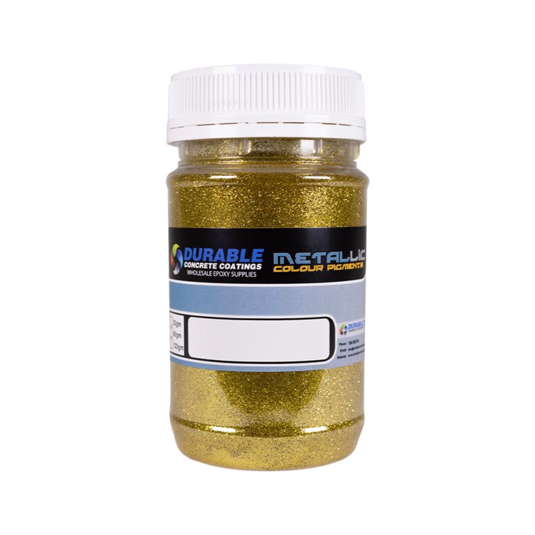 Metallic Colour Pigments™ - Gold Glitter |Durable Concrete Coatings®