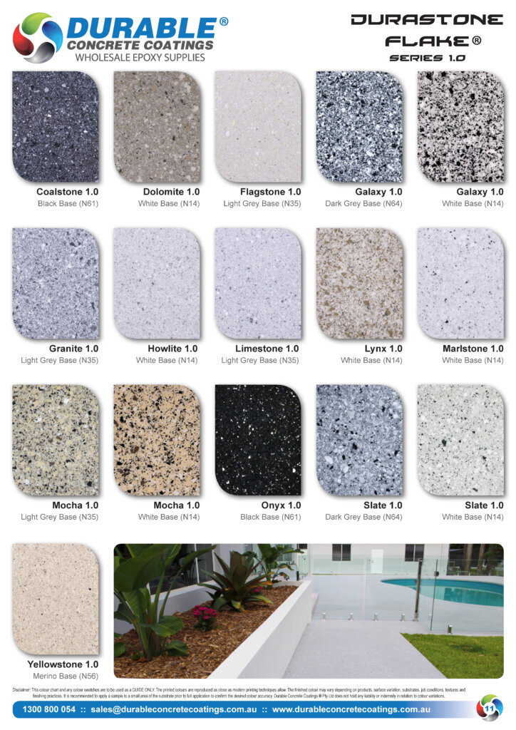 Colour Charts | Durable Concrete Coatings